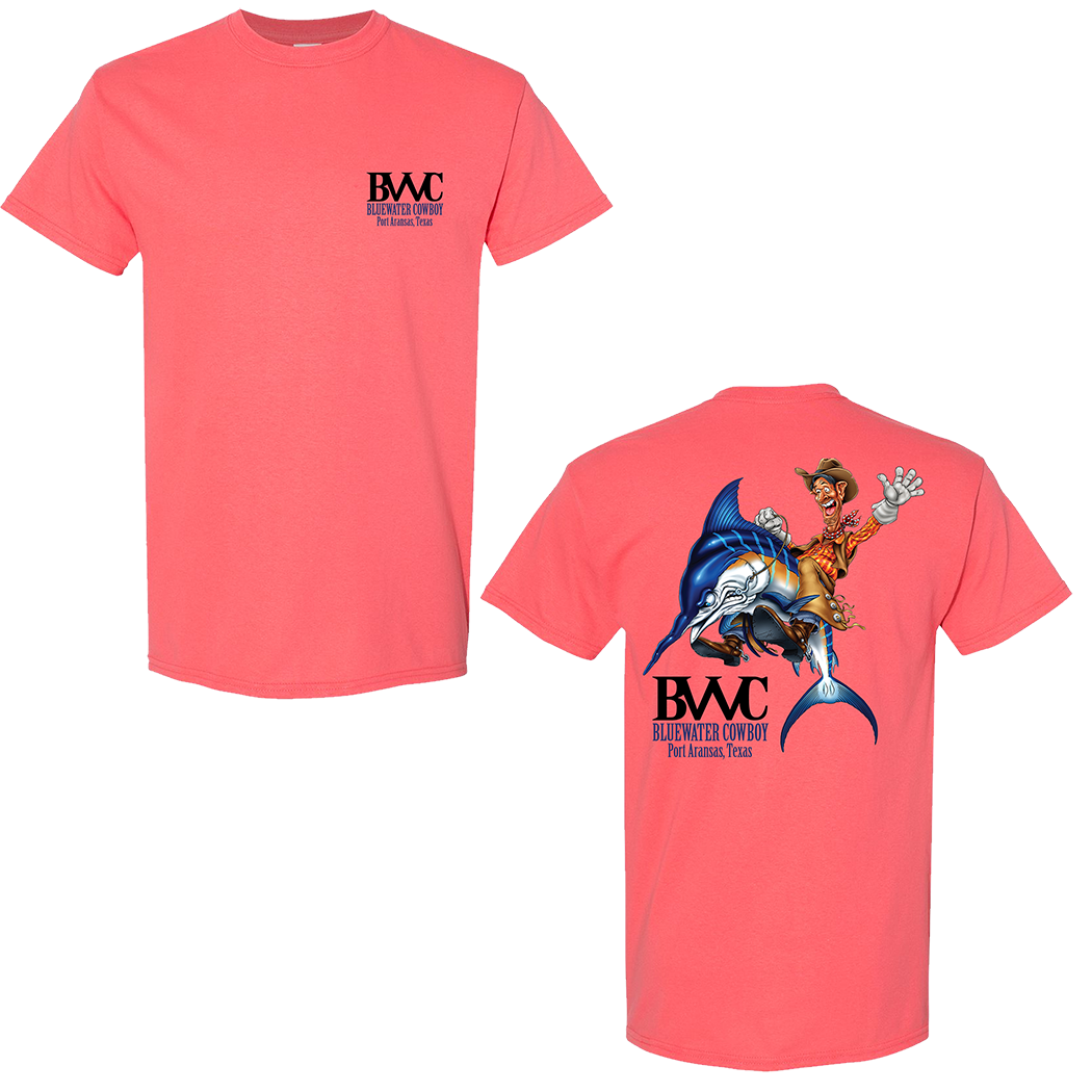 BWC Short Sleeve T-Shirt - Logo Design – BlueWater Cowboy Mercantile