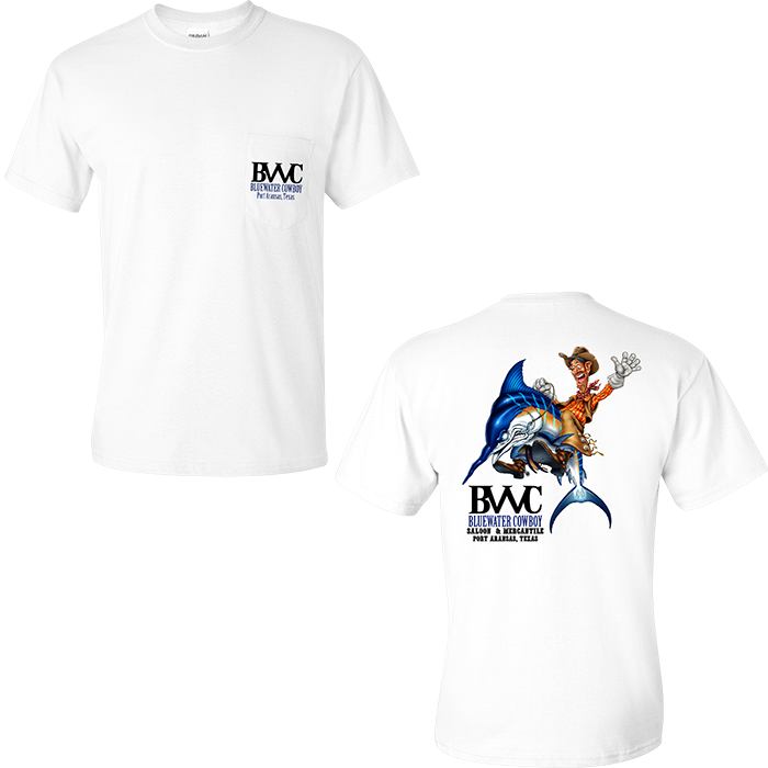 BWC Short Sleeve T-Shirt - Logo Design – BlueWater Cowboy Mercantile