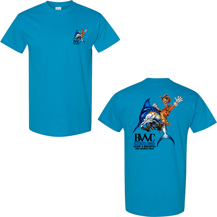BWC Ladies Cut Short Sleeve T-Shirt - Logo Design – BlueWater Cowboy ...